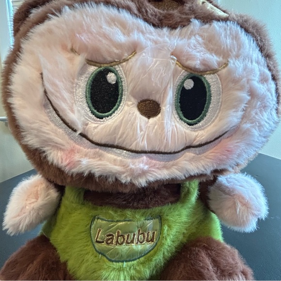 Labubu and Sonny Angels | Toys | Labubu Brown And Green Large Plush Toy ...